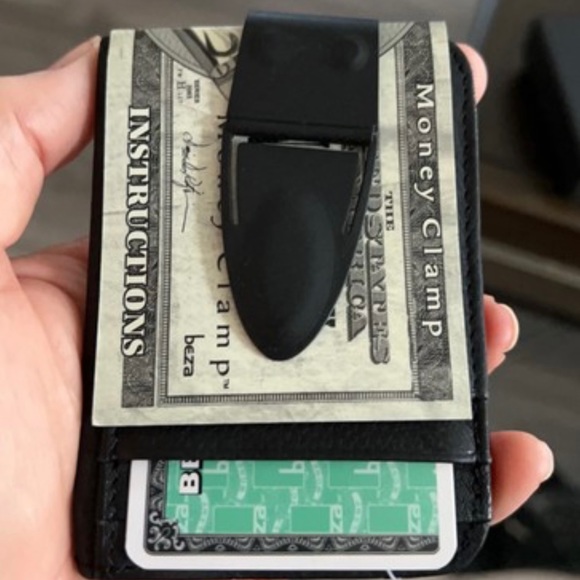 beza | Bags | Free Beza Money Clamp With 30 Purchase Card Holder New N ...